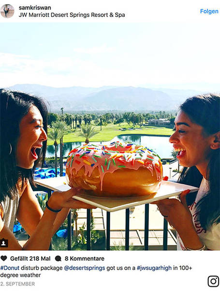 Donut in Monstergröße: Im Hotel JW Marriott werden Foodie-Träume wahr