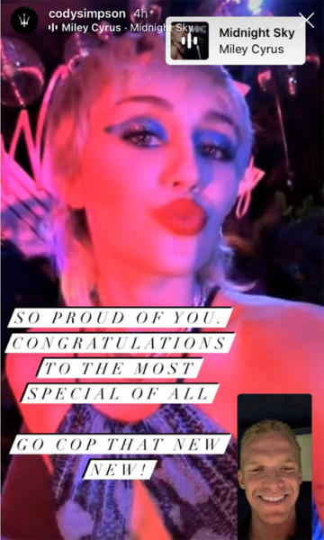 Miley Cyrus: Was sie zu der Trennung von Cody Simpson sagt